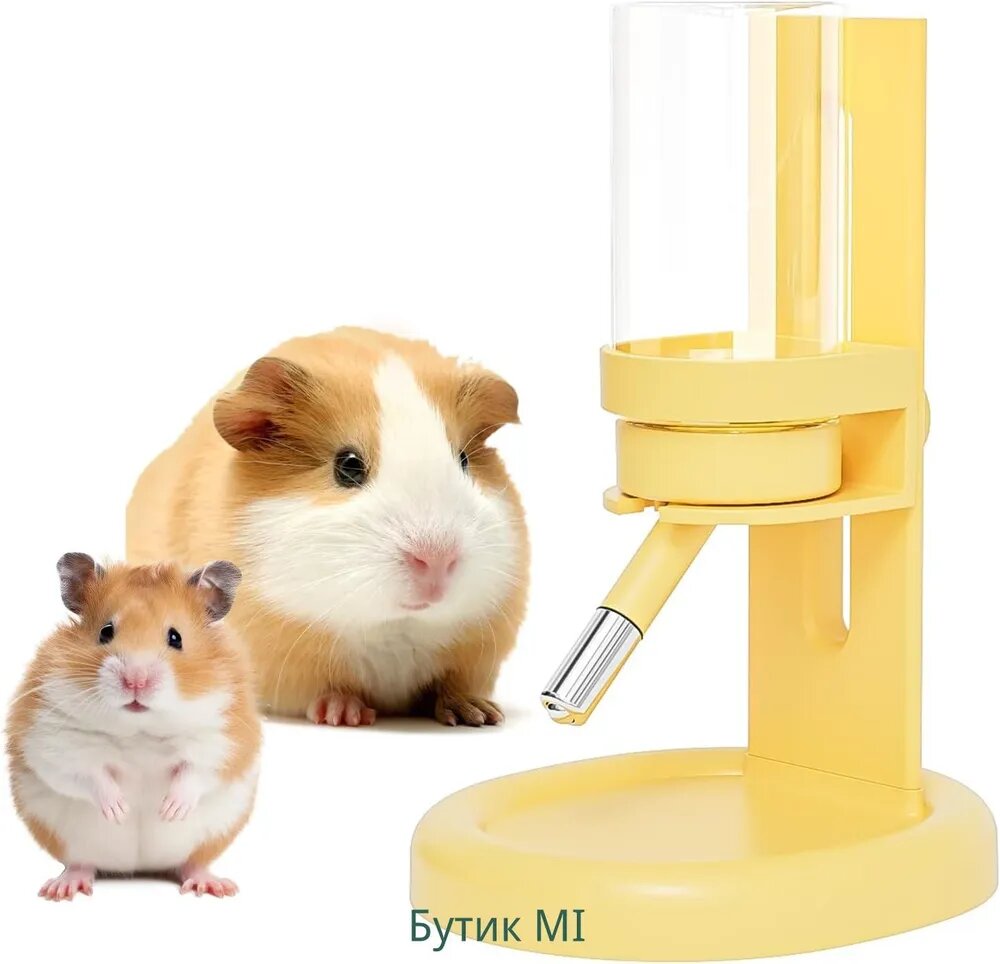 Автоматическая Поилка для Хомяка 120мл: Навесная, Бесшумная, с Регулируемой Подставкой, Без Капель, для Морских Свинок, Хорьков, Белок, Ежей
