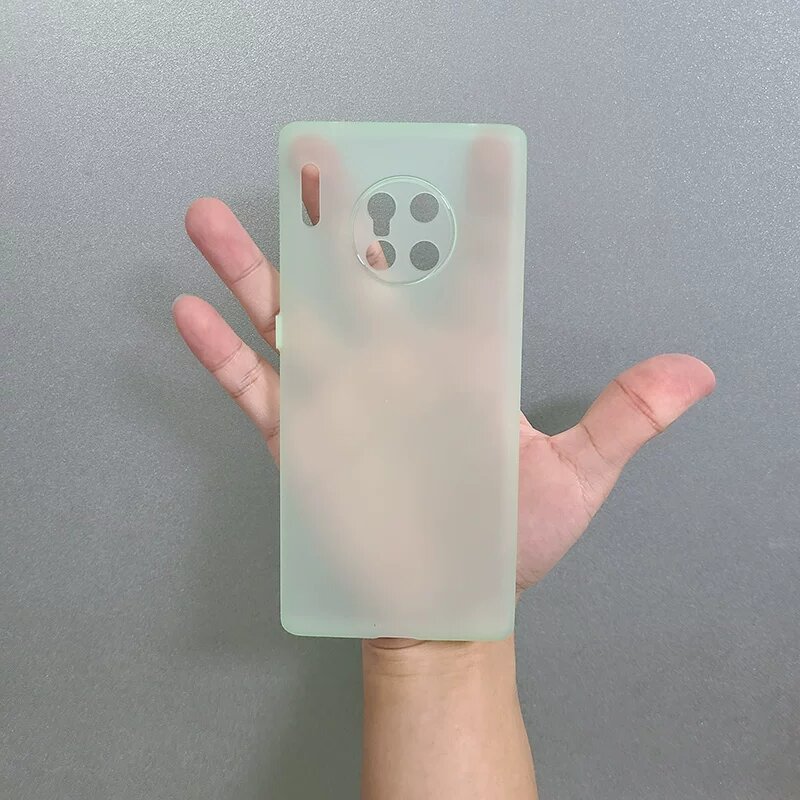 Чехол для Huawei Mate 30 Pro матовый мятный зеленый, тонкий 0.5 мм защитный чехол