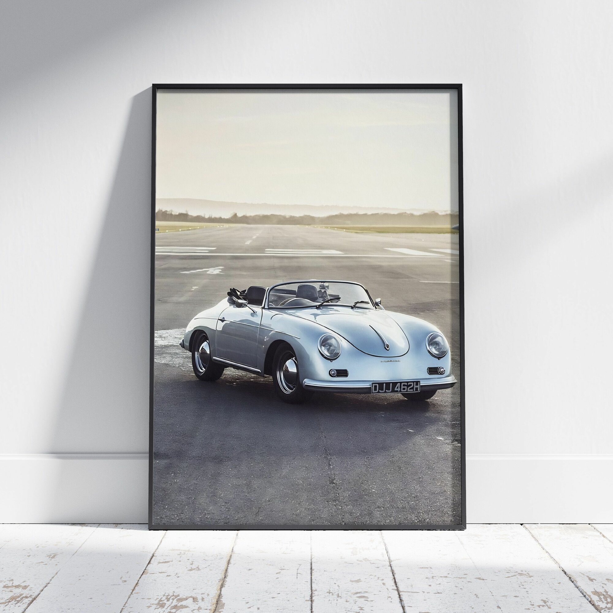 Плакат на стену для интерьера Культовые машины (Porsche 356 14) - Постер по легендарным и классическим ретро автомобилям формата А4 (21x30 см)