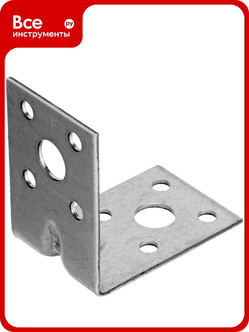Усиленный крепежный уголок 2.0 мм KUU 50x50x35мм СИБРТЕХ 46408