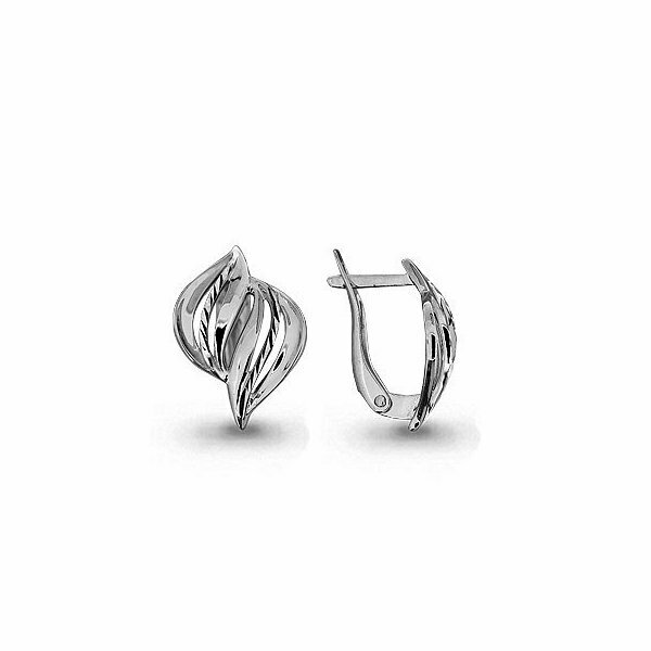 Серьги Abis, белое золото, 585 проба