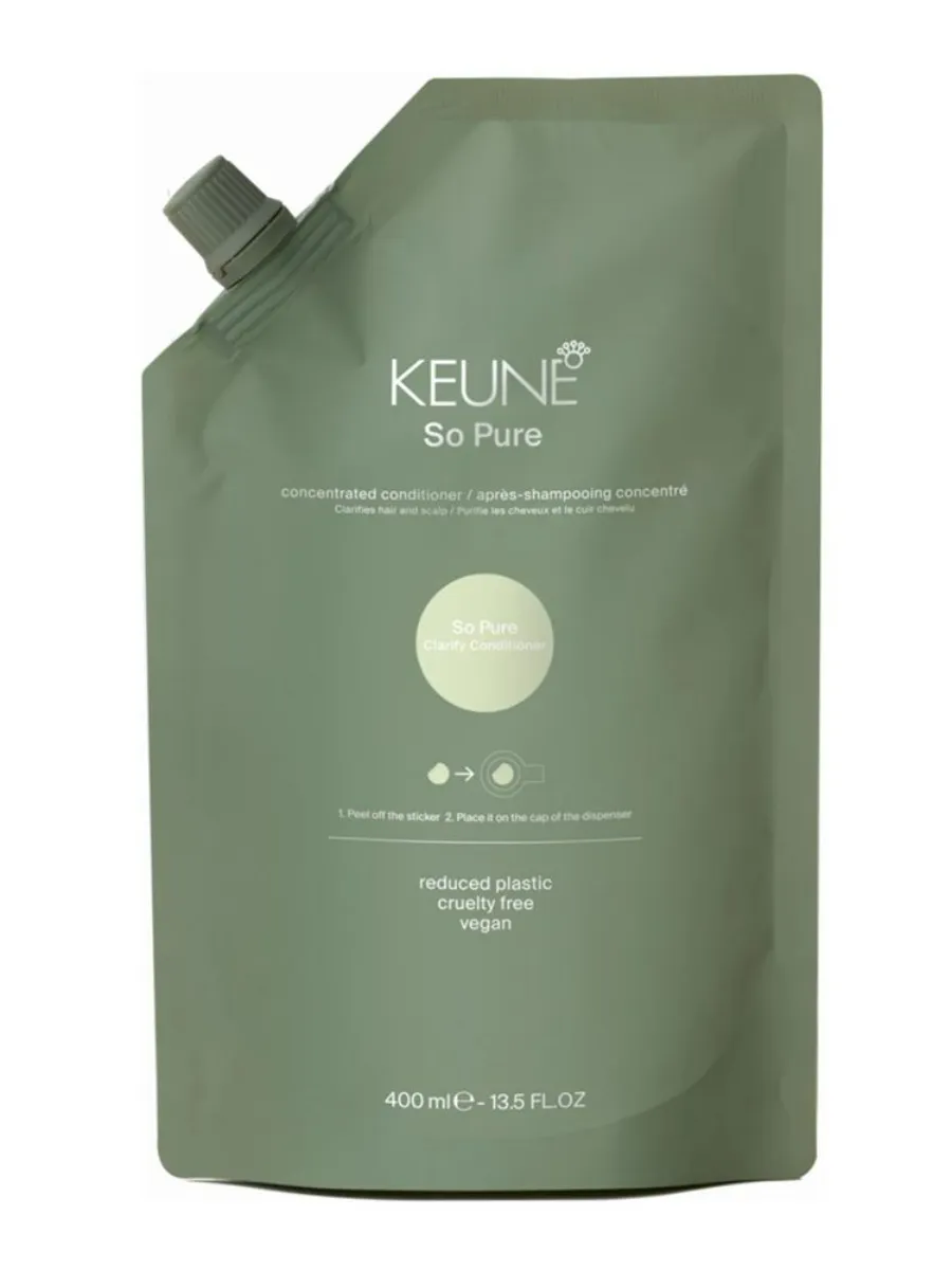 Кондиционер Keune So Pure Clarify Conditioner Refill, СПА Кондиционер Очищающий, 400 мл Refill