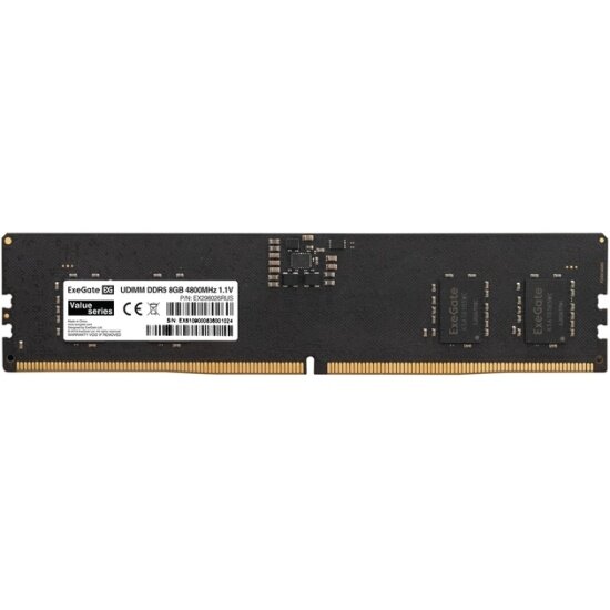 Оперативная память Exegate Value 8Gb DDR5-4800 DIMM (EX298026RUS)