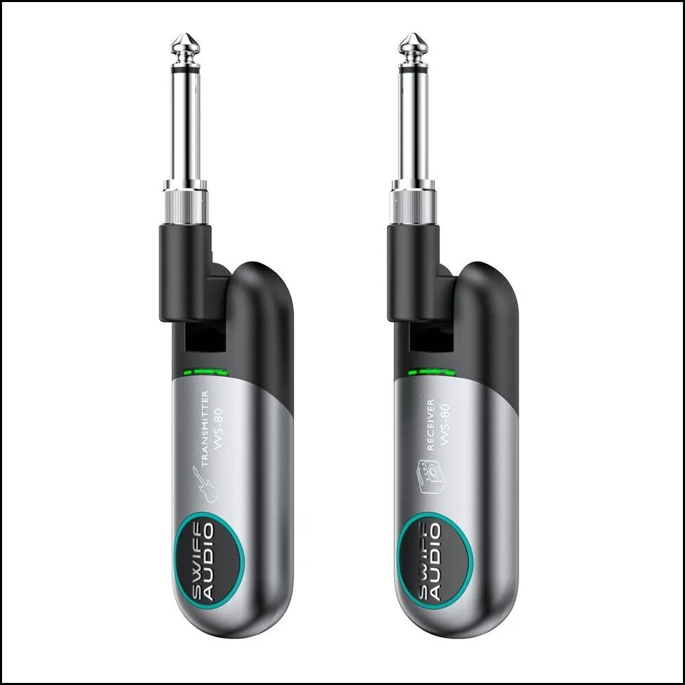 SWIFF Audio WS-80 Беспроводная гитарная система Передатчик и приемник для электрогитары Бас Встроенная перезаряжаемая литиевая батарея