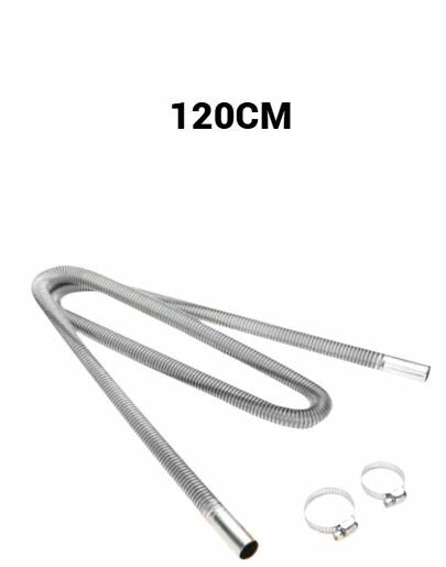 Выхлопная (металлорукав) d25мм 120см труба металлическая для сухого фена