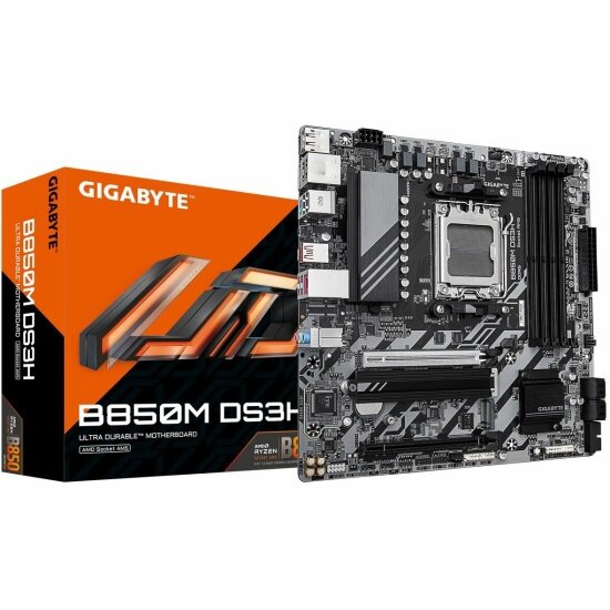 Материнская плата Gigabyte B850M DS3H 1.2 (AM5, mATX)