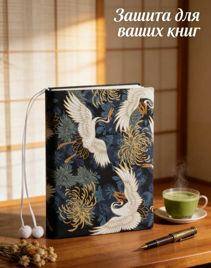 Тканевый Чехол Для Книги, Японский Стиль, Защита От Повреждений, Для Персональных Коллекций, Размер B5, 1 Комплект