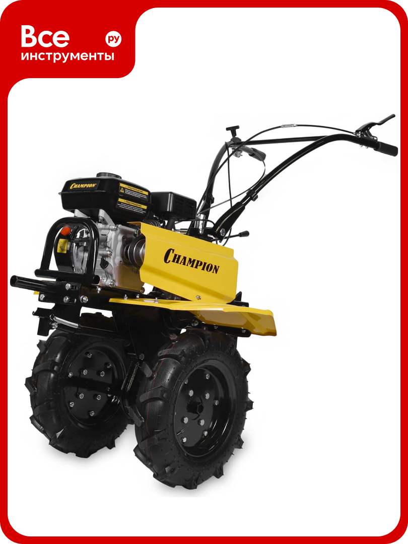 Мотоблок Champion 7 л. с. 3F/1R 81 см, 35 см, 3.6 л, 75 кг, колеса 4/10 шкив BC8734