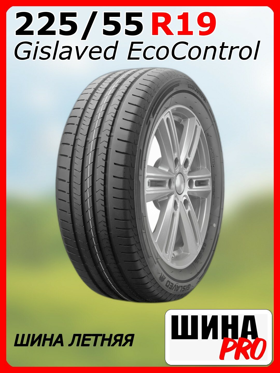 Шина летняя Gislaved 225/55/19 V 103 EcoControl для легковых автомобилей 16113830126