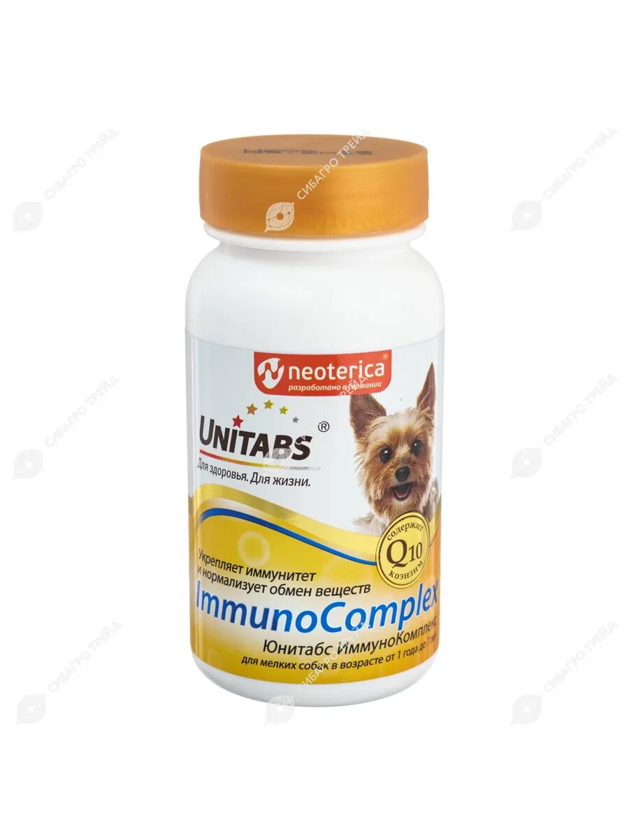 Юнитабс д/собак мелких ImmunoComplex 100 табл.