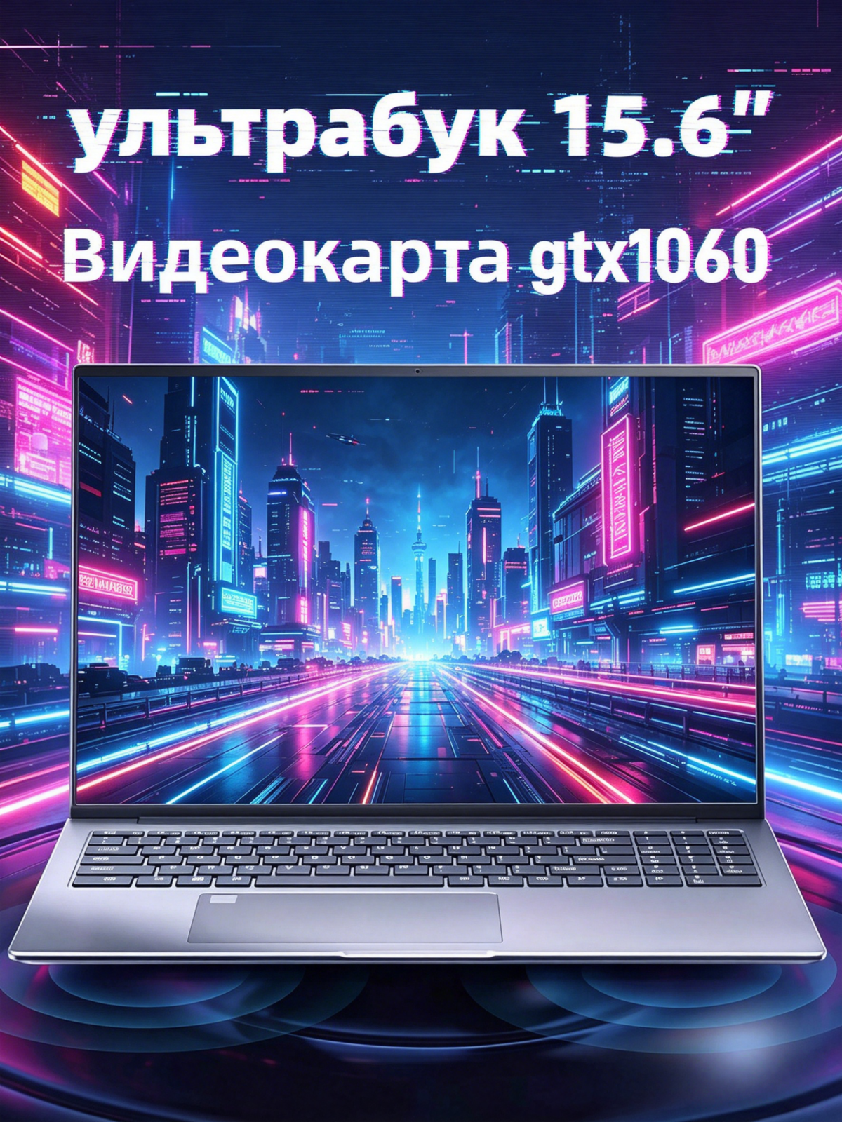Премиальный игровой ноутбук для работы и учебы ноутбуки ультрабук 15,6" IPS, intel N95 видеокарта GTX1060, Windows11