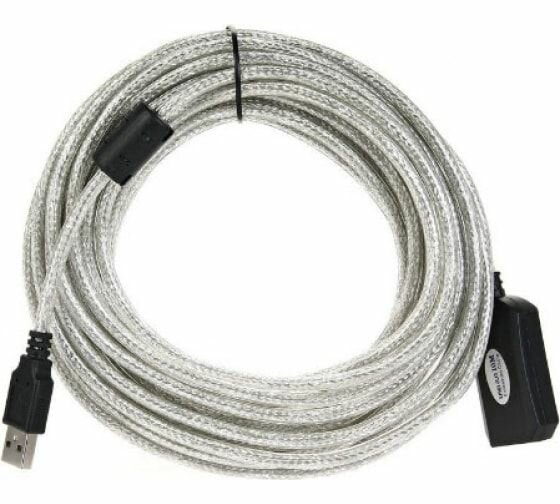 Кабель-адаптер VCOM USB2.0-repeater, удлинительный, активный, Am-Af, 10м VUS7049-10M