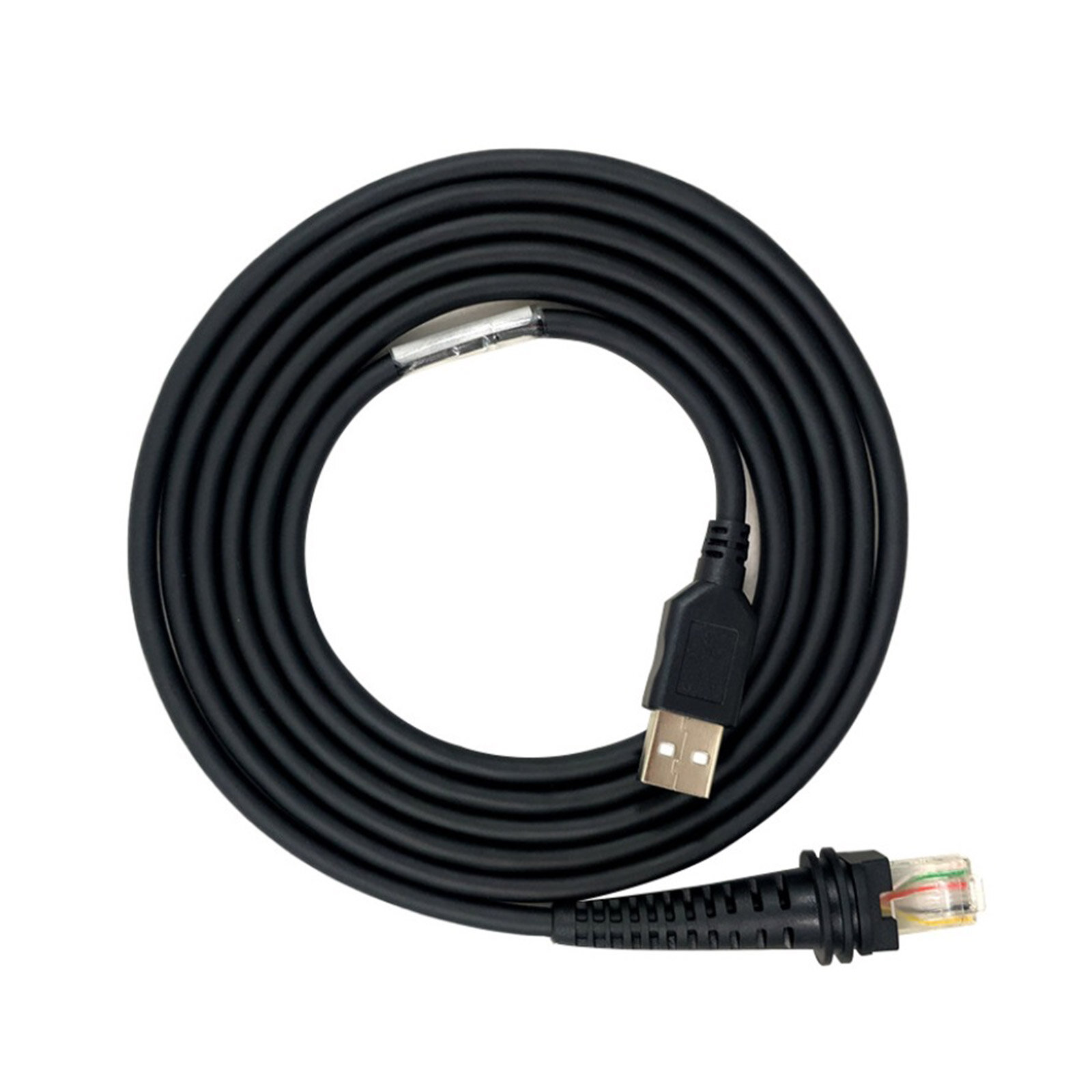Кабель RJ45 - USB 2.0 для сканера штрих-кода 300 см, PVC,