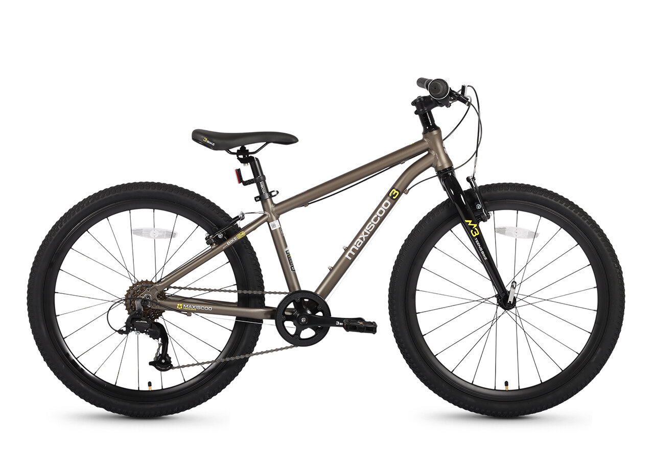 Велосипед MAXISCOO 3Bike 24" 2026 (требует финальной сборки), Цвет коричневый матовый, Размер M