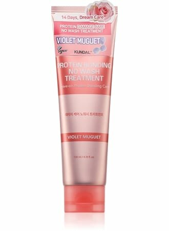 Маска для волос Kundal Protein Bonding Care No Wash Treatment, с ароматом фиалки и ландыша, 130 мл