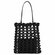 Сумка Zara, фактура плетеная, черный