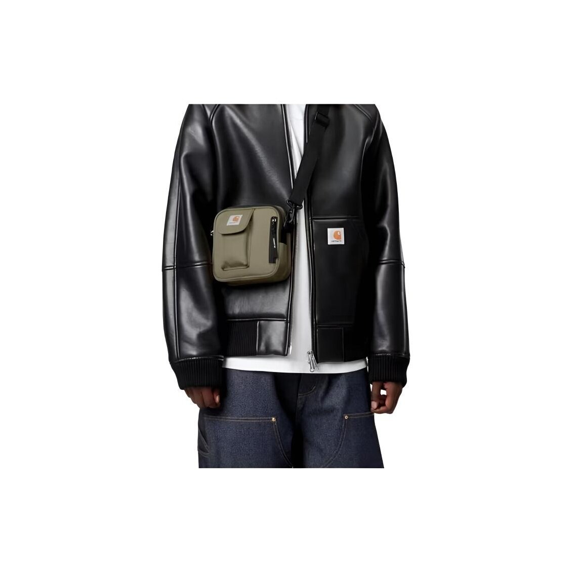 Сумка Carhartt WIP Essentials, фактура матовая, зеленый/хаки — фото 1
