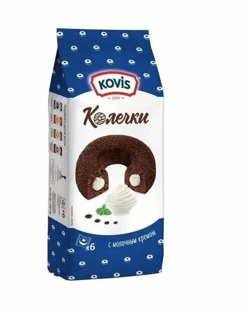 Сдобные колечки "Ковис" Молочный крем 240гр