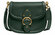 Сумка Coach, фактура стеганая, темно-зеленый