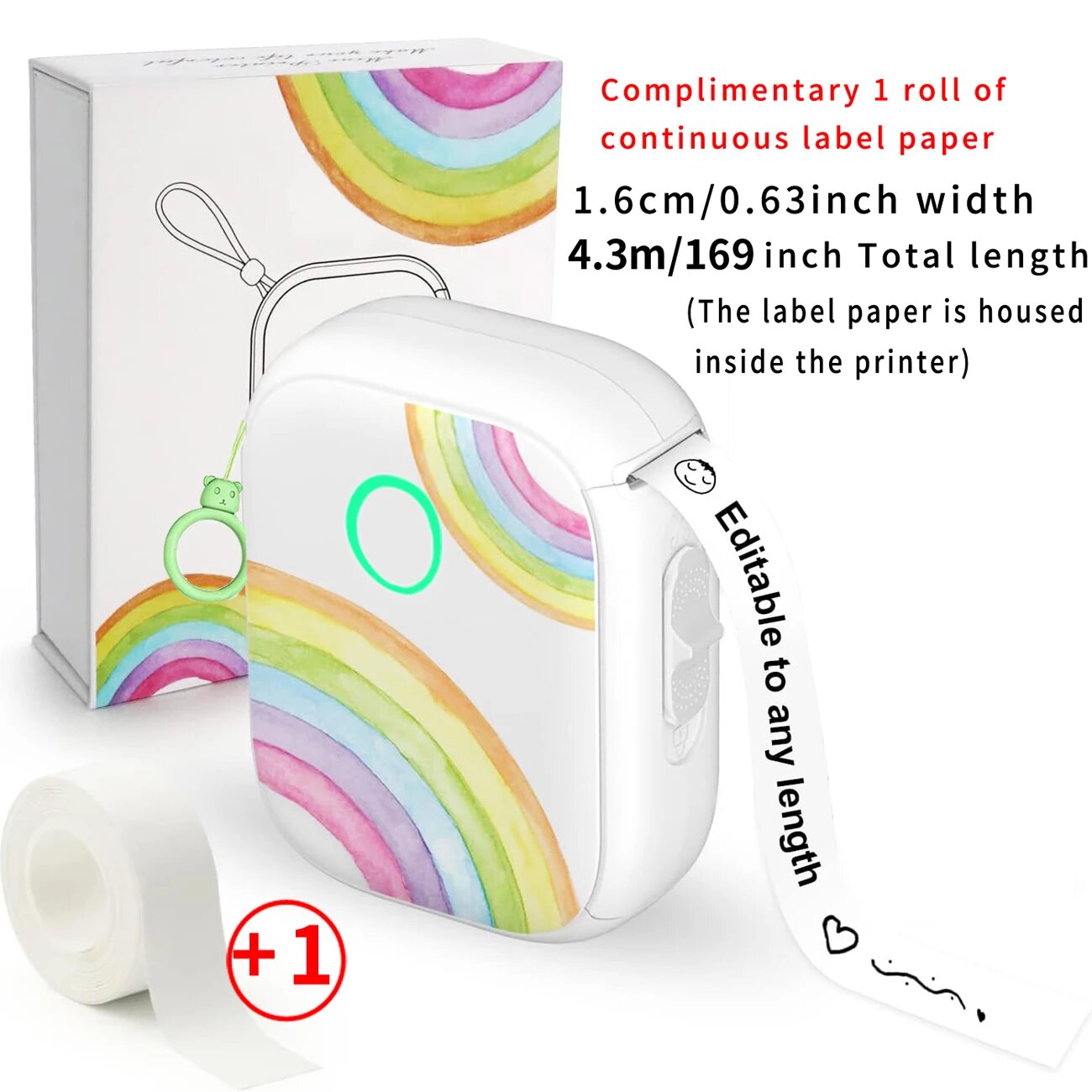Термопринтер Marklife P12 Белый, Цвет: P12 Rainbow
