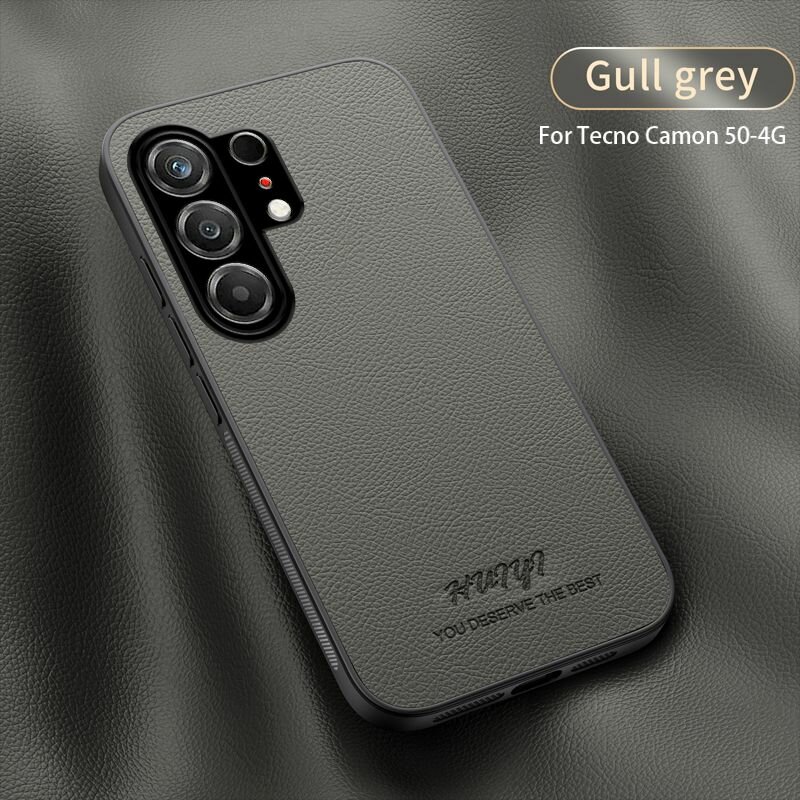 Чехол для Tecno Camon 50 4G / Техно Камон 50 4Г Высококачественная кожа антиударный чехол