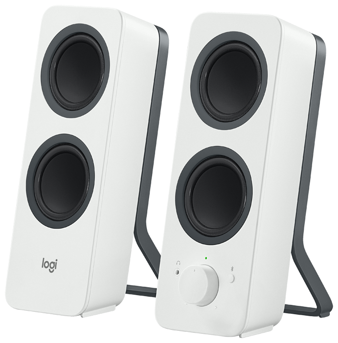 Logitech Акустическая 2.0 система Z207, 10 Вт, Bluetooth 4.2, рег. на передней панели, разъем для наушников, белый