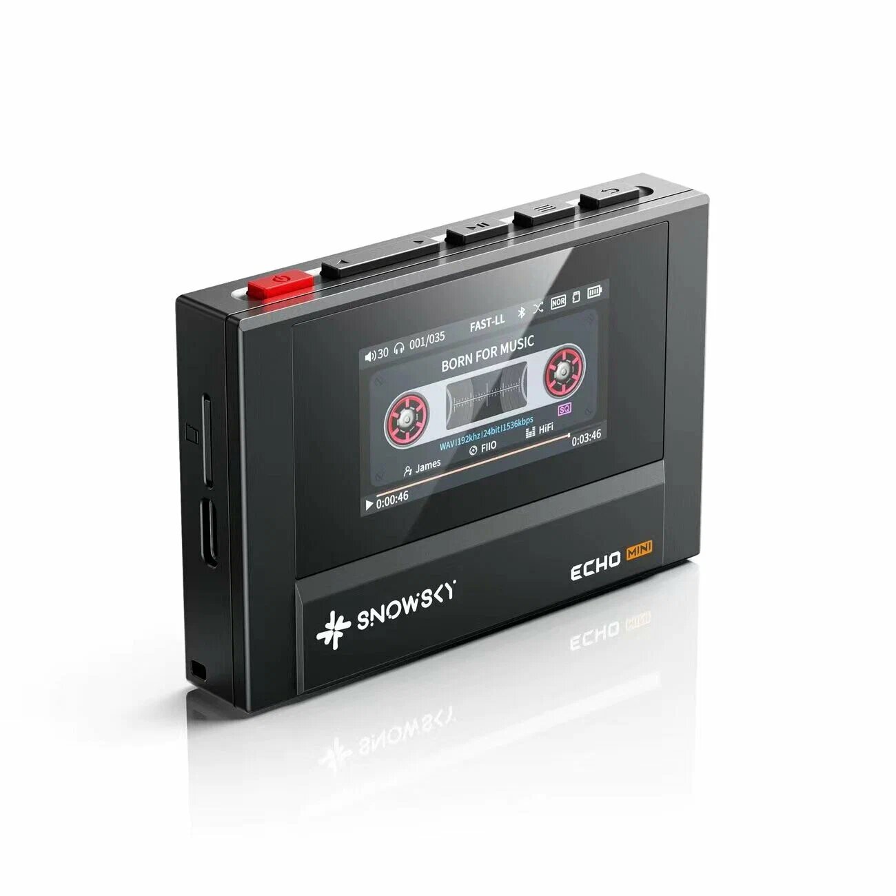 MP3-плеер Fiio SNOWSKY ECHO MINI, с поддержкой DSD и WAV, Bluetooth 5.3. Black