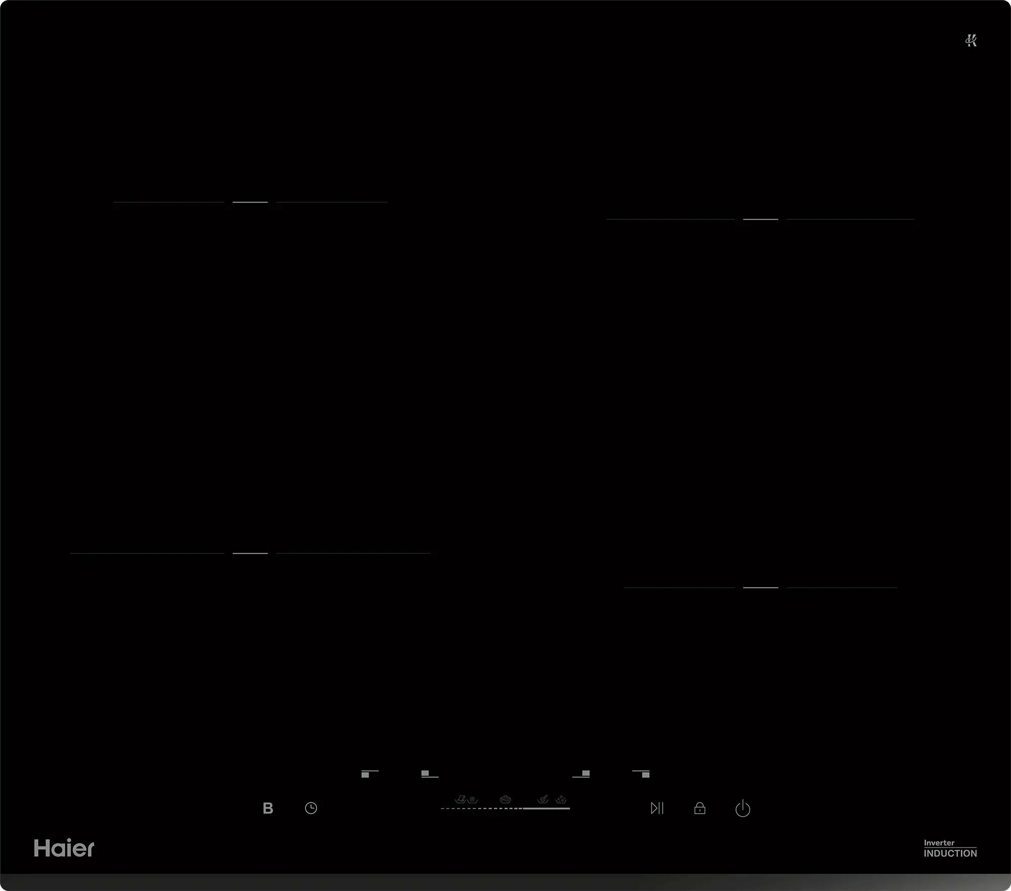 Индукционная варочная поверхность Haier HHK-Y64TCVB, сенсорное управление, функция Boost, нанопокрытие
