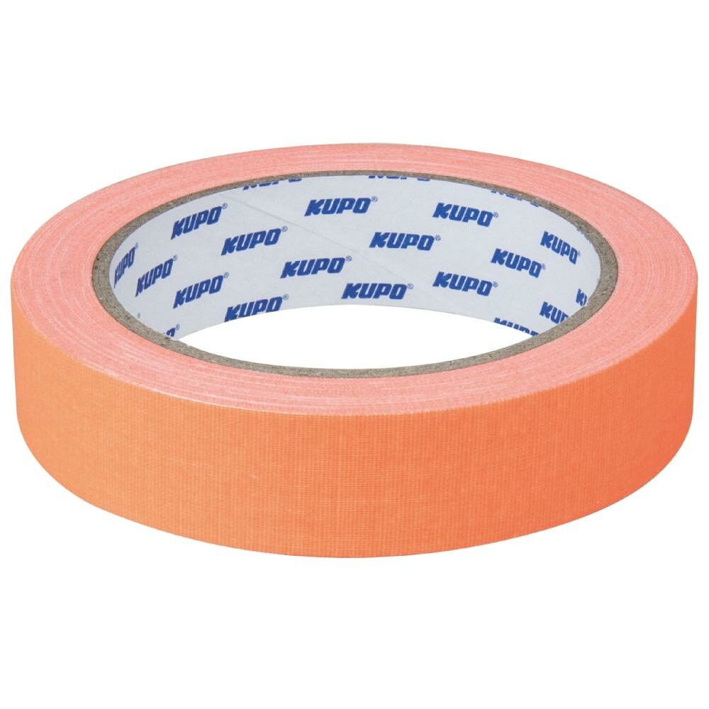 Лента клейкая KUPO CSS-2415OG CLOTH SPIKE TAPE оранжевая