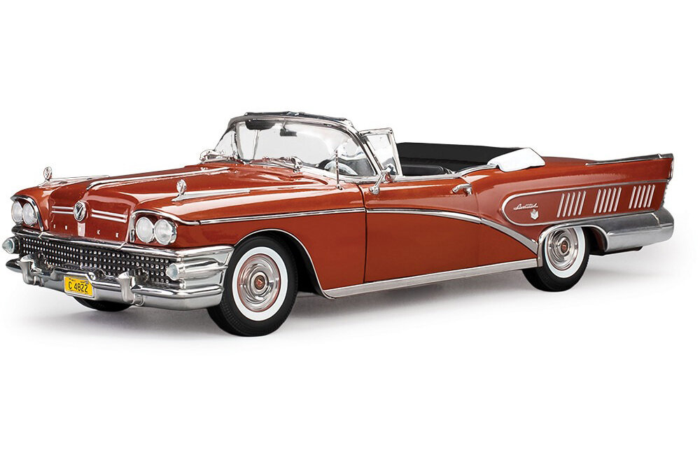 Модель коллекционная SUNSTAR Buick limited rivera convertible 1958 garnett red / бьюик ривьера красный