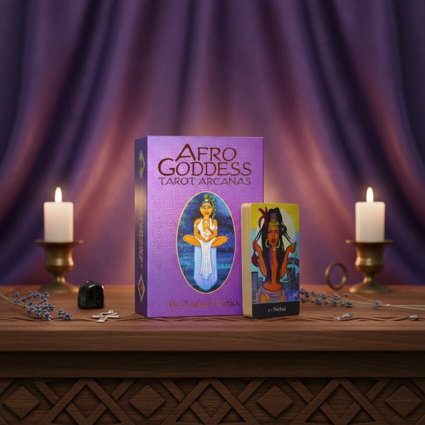 Карты Таро "Afro Goddess Tarot Arcanas Cards" US Games / Афро-Богиня, Карты Таро, Арканы 65624