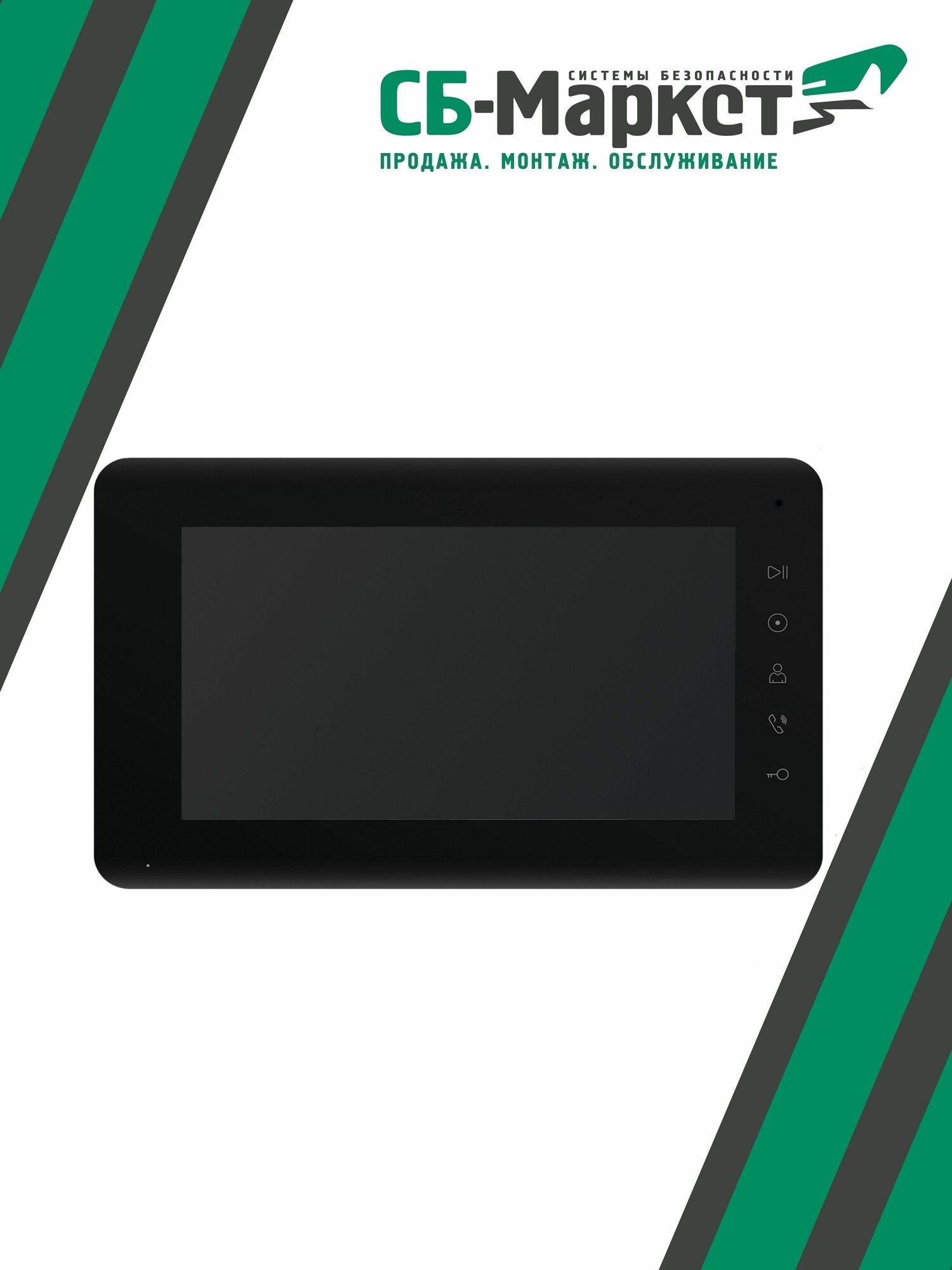 Mia (Black) Tantos Монитор цветного видеодомофона TFT LCD 7"