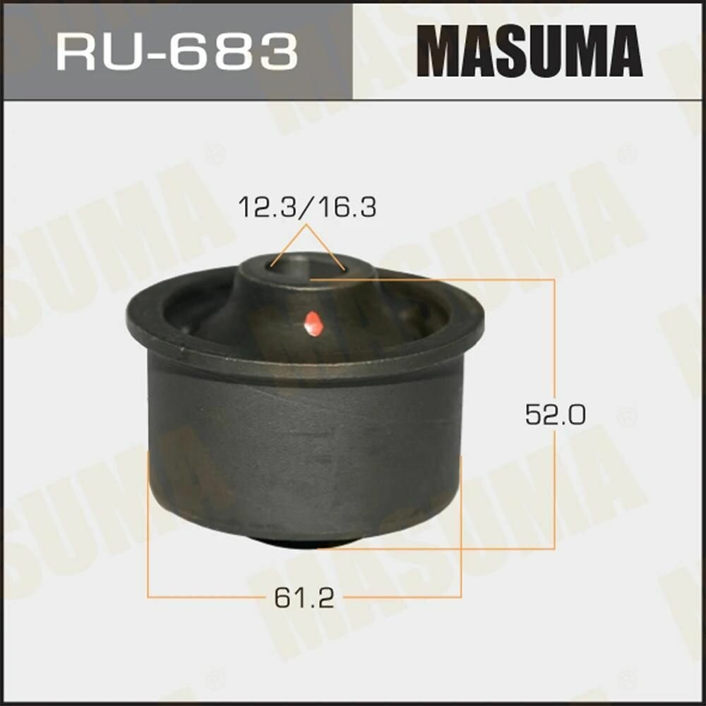 Сайлентблок передний подвески нижняя рычага MASUMA RU-683 FORD Fiesta VI 1.25-1.6 08 MAZDA 2 DE 1.3-1.6 07
