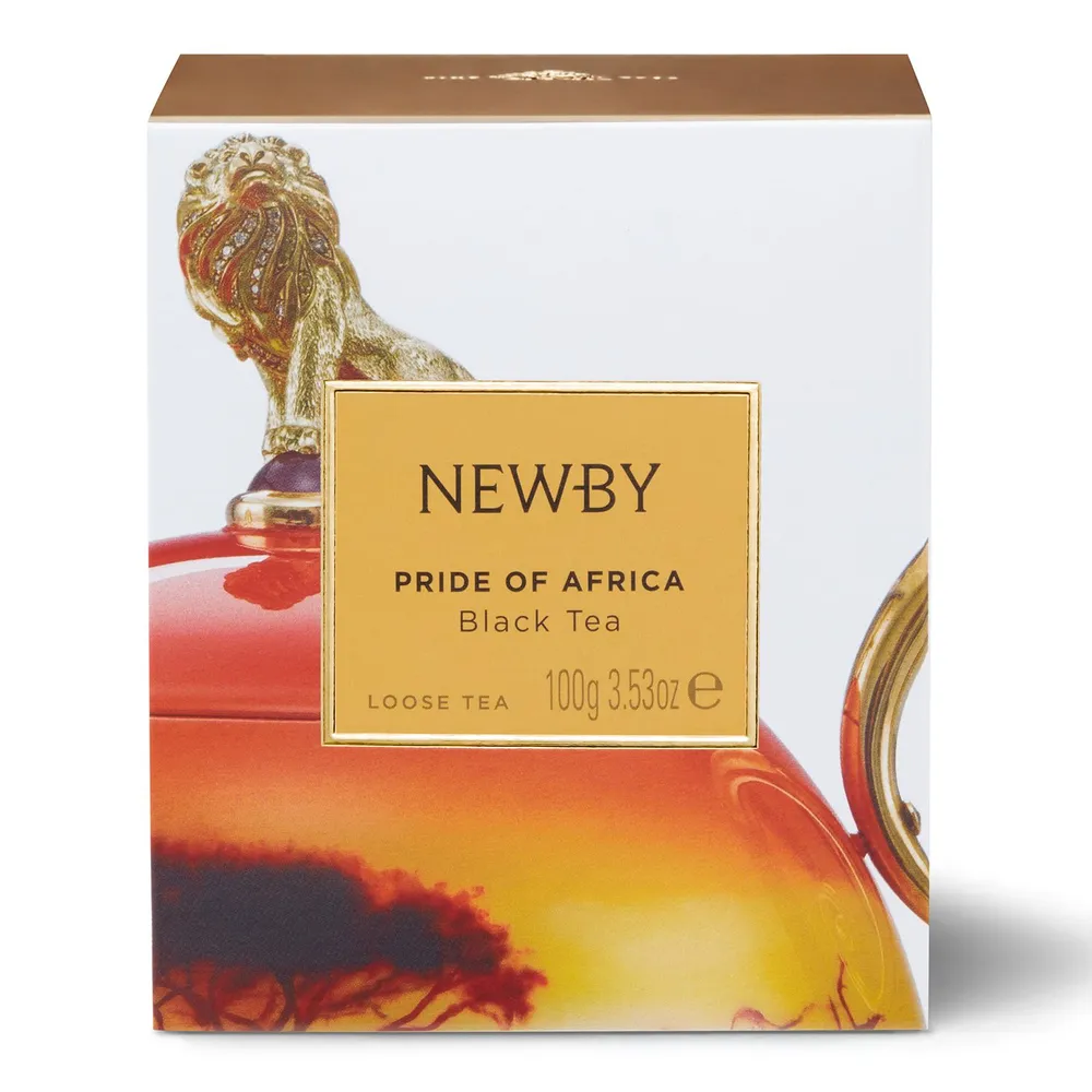 Чай Newby Гордость Африки, листовой, 100 грамм в картонной пачке