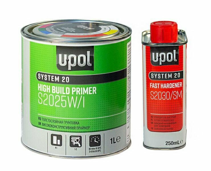 U-POL S2025 Грунт наполнитель UHS 4:1 белый (1л+0,25л)