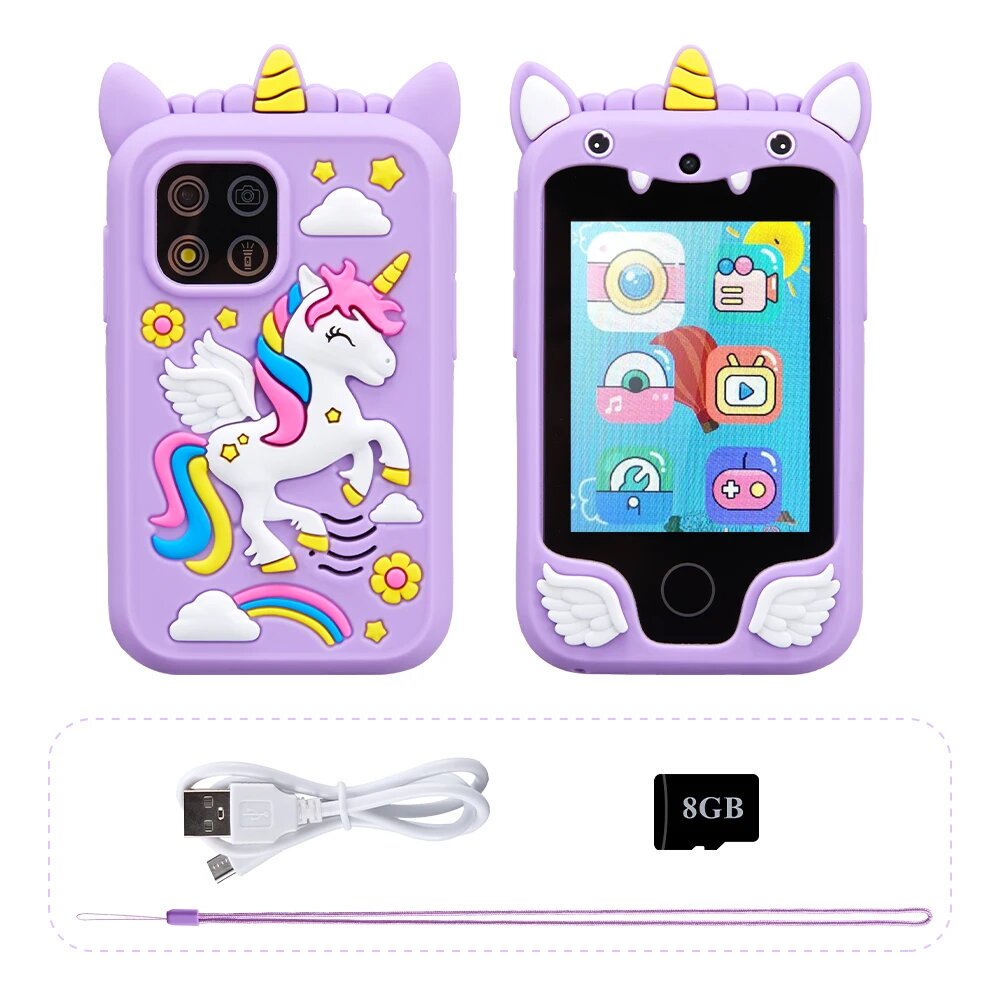 Детский смартфон-игрушка AMORUS единорог Purple