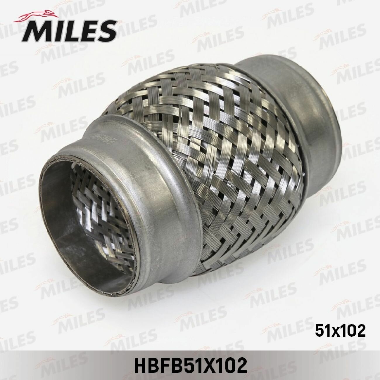 Труба гофрированная с внутренним плетением 51X102, MILES HBFB51X102