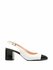 Туфли SERGIO MORETTI Two-tone slingback pumps, размер 41, бежевый/белый