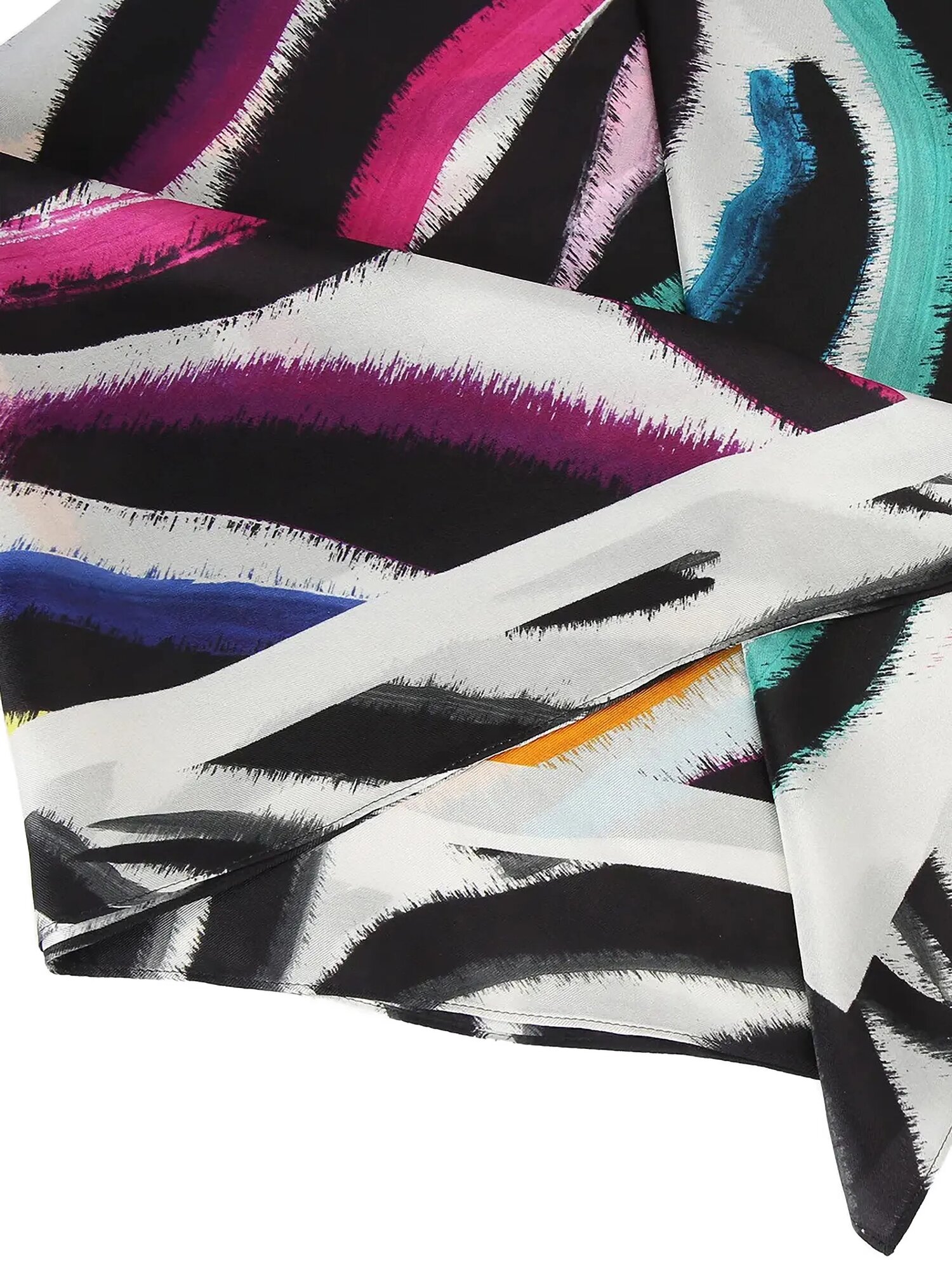 Шарф KURT GEIGER Zebra-print scarf для девочек, white — фото 1
