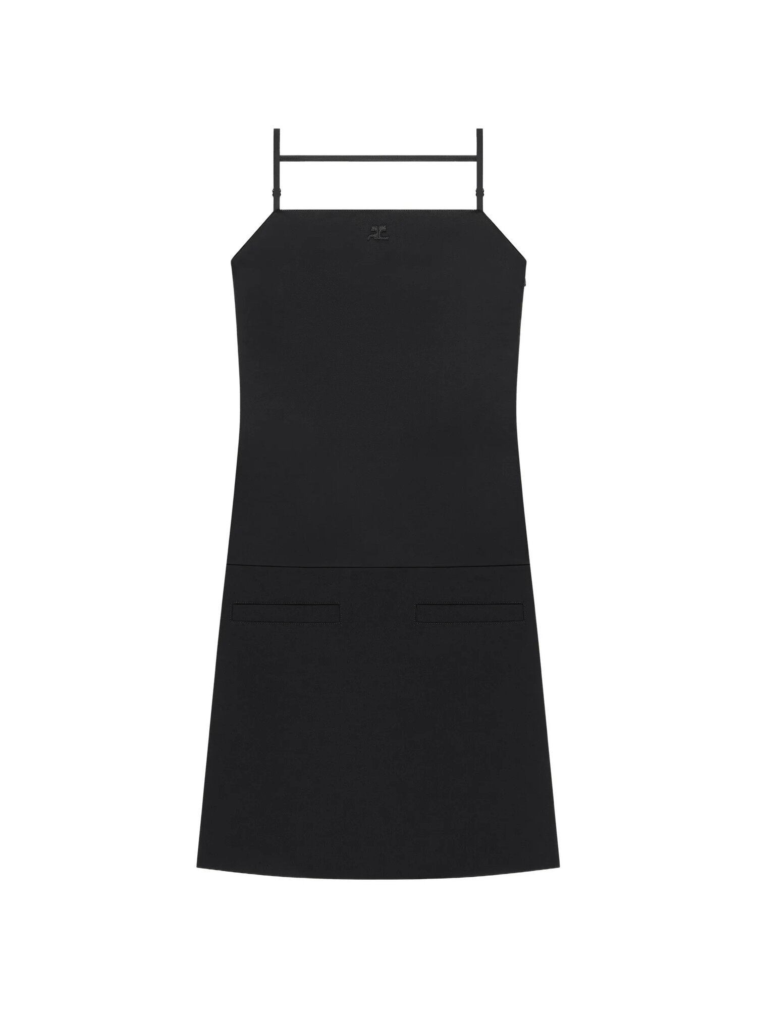 Платье Bi-material mini dress