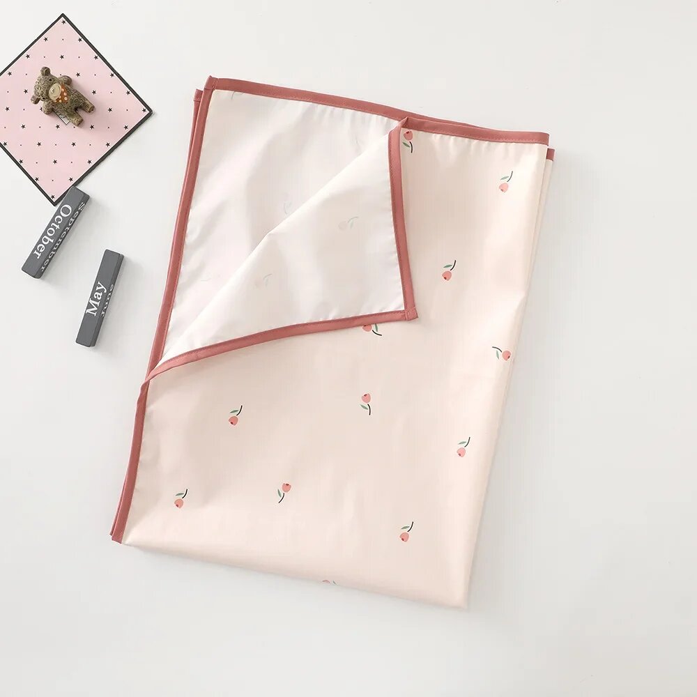 DEDOMON Водонепроницаемый пеленальный коврик Розовый, Pink flower (70x90cm