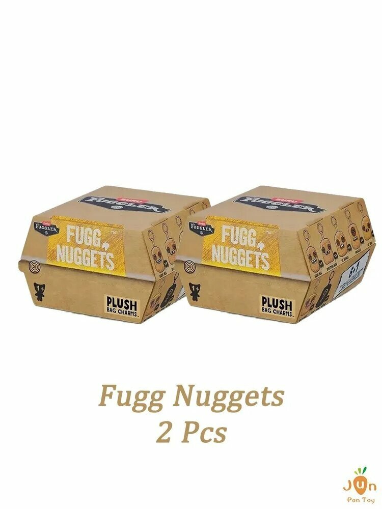 Spin Master Fuggler Fugg Nuggets Plush Keyring 2 Pcs / фуглер: игрушка-сюрприз, 2 плюшевых брелока-наггетса. Отличный коллекционный подарок.