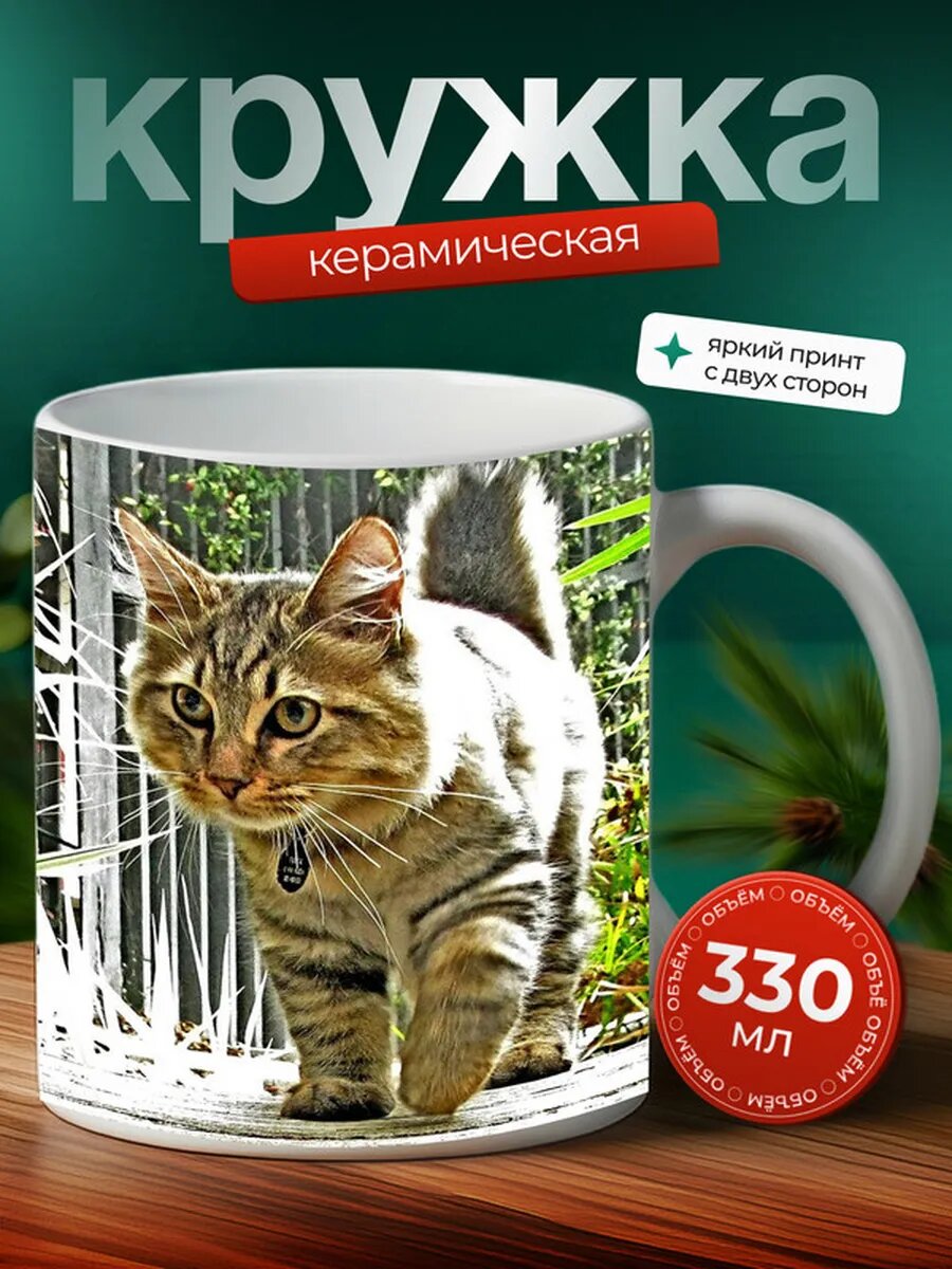 Кружка Американский бобтейл кот 10,