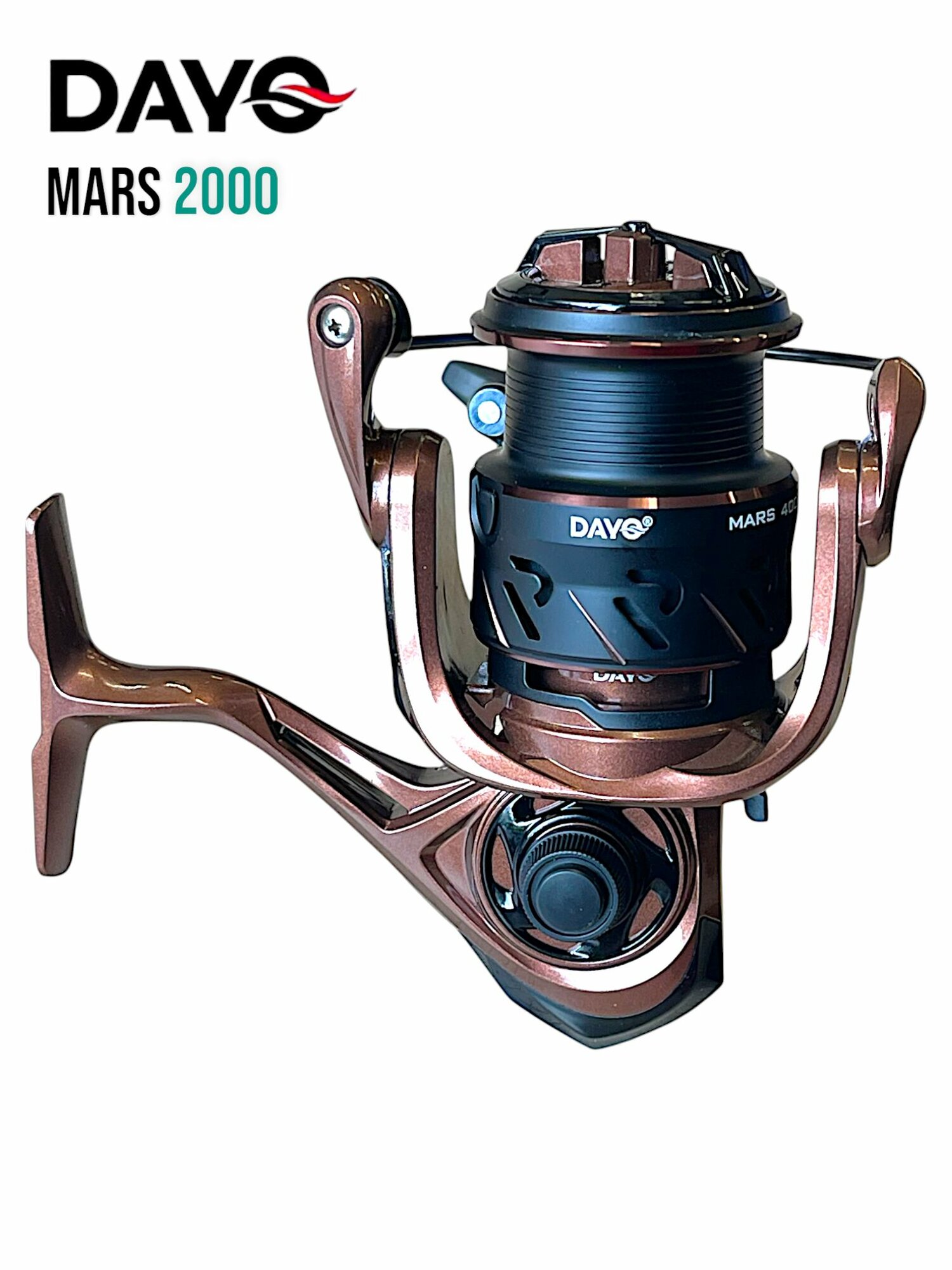 Катушка Dayo Mars 2000 6+1 на спиннинг, фидер, донку, поплавочную удочку, доюй марс на трофейную рыбу