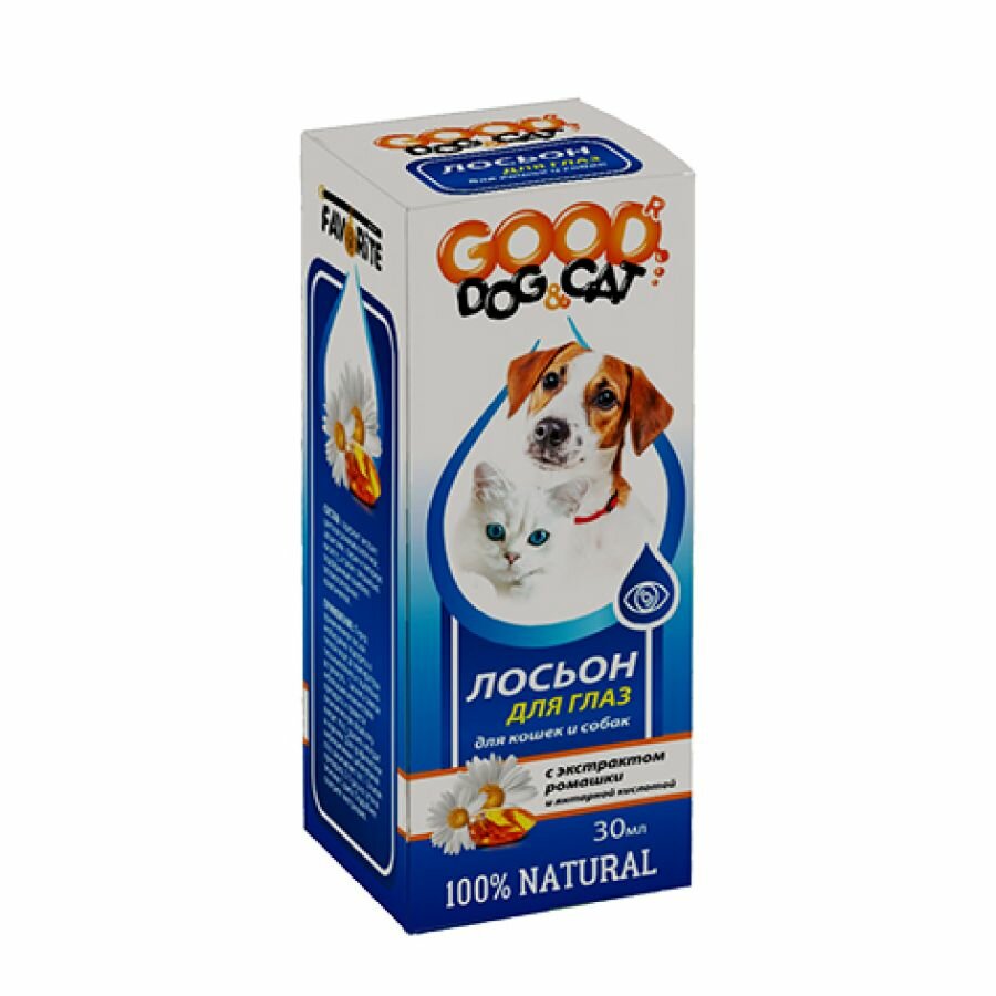 Лосьон для глаз кошек и собак Good Dog&Cat, 30 мл.