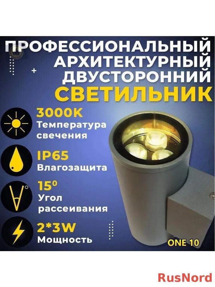 Уличный светильник, количество ламп:2шт