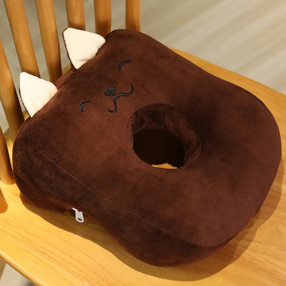 Портативная подушка для сна Animal Pattern Коричневый, Brown-Cat