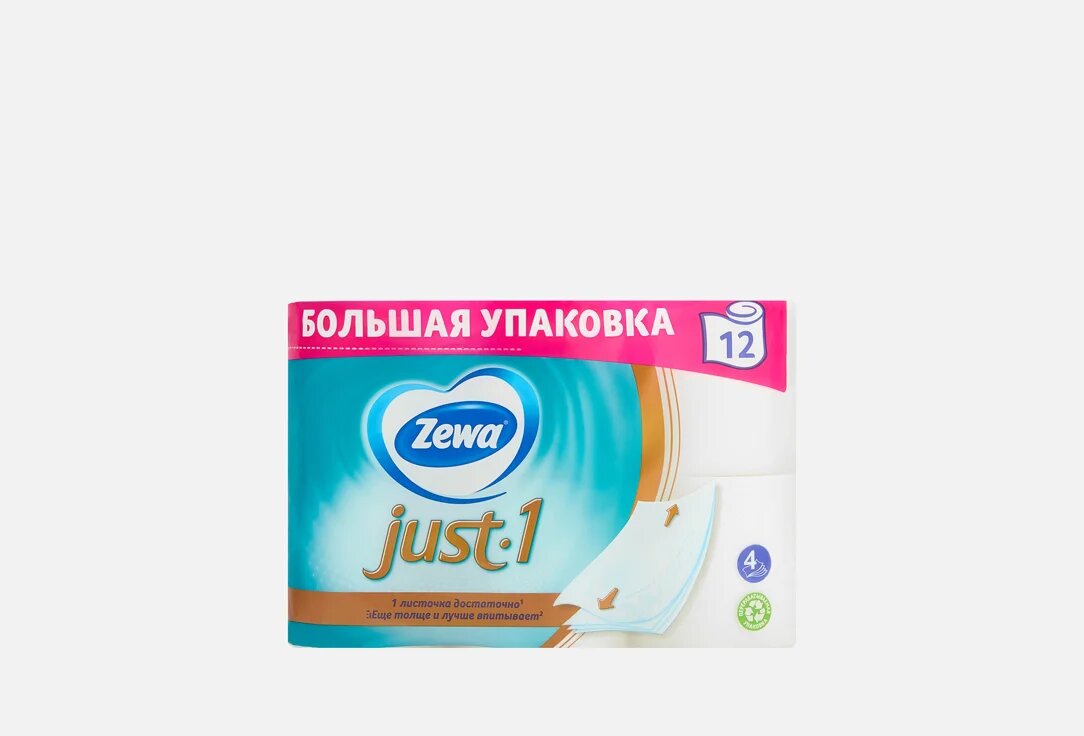Zewa Just 1 Туалетная Бумага 12 шт
