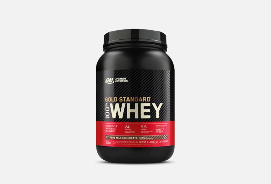 Optimum Nutrition 100% WHEY GOLD STANDARD Насыщенный Молочный Шоколад Протеин 907 г