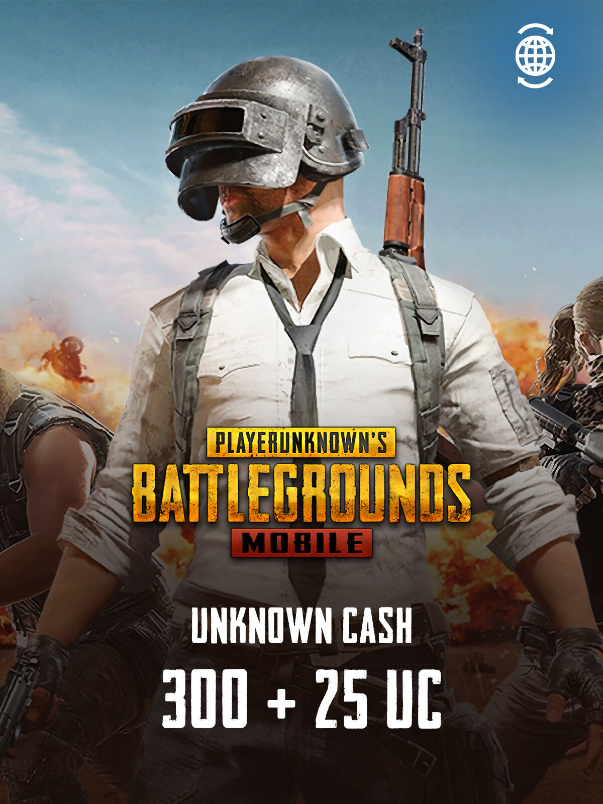 Игровая валюта PUBG Mobile 300 + 25 UC [Цифровая версия]